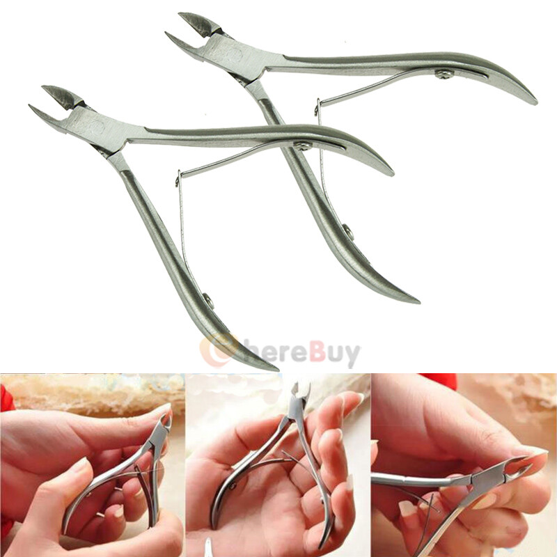 Nail Art Cuticle Manicure Cutter Nipper Clipper Trimmer Tool Stainless ...