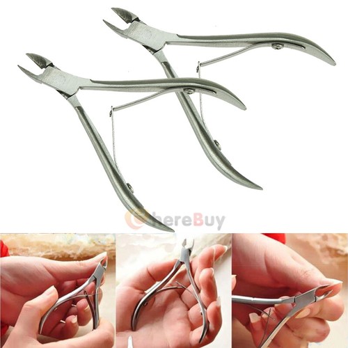 Nail Art Cuticle Manicure Cutter Nipper Clipper Trimmer Tool Stainless ...