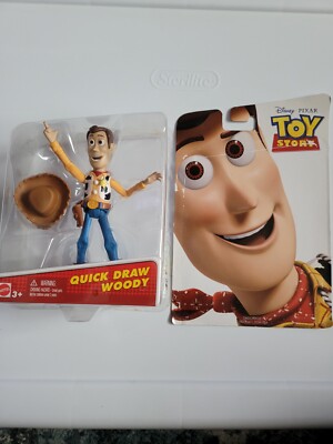 Disney Pixar Toy Story Quick Draw Sheriff Woody 4" Action Figure Doll ...