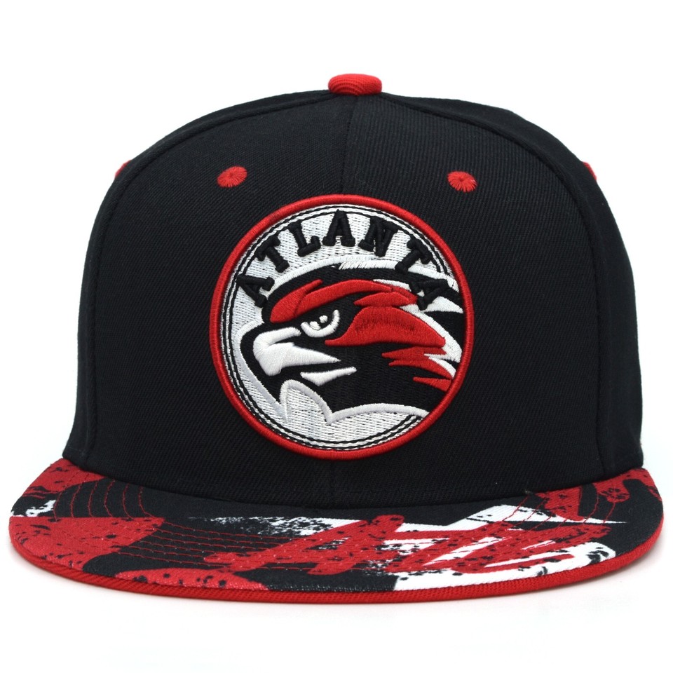Atlanta New Leader Downtown ATL Bird Falcon Head Adjustable Snapback ...