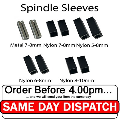 Spindle Sleeve Shims Converts 5mm or 7mm to 8mm Sleeves Metal Plastic ...