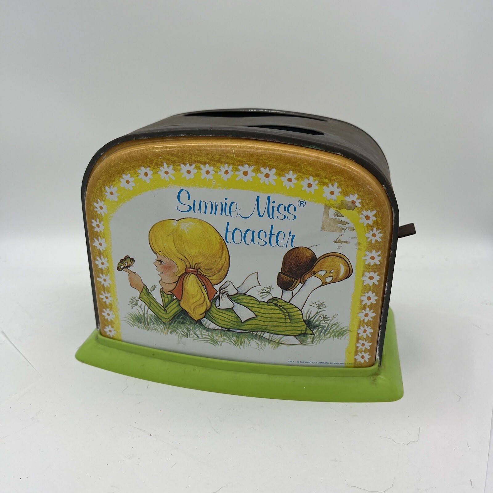 Vintage Ohio Art Co. Metal/Tin Litho Sunnie Miss Child's Play Toaster ...