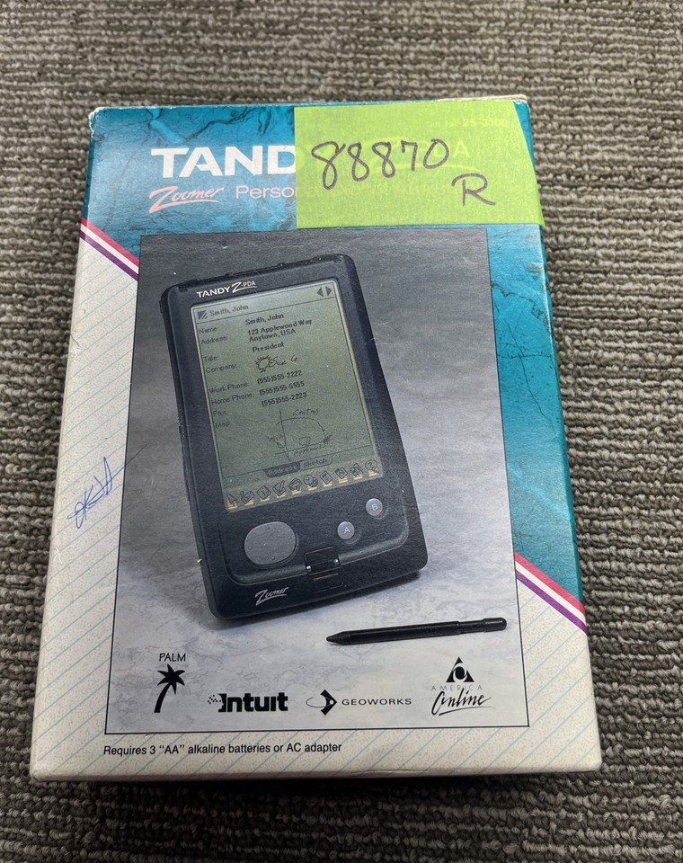Tandy Z PDA 25-3100 ZOOMER Very Rare Personal Digital Assistant 88870 ...