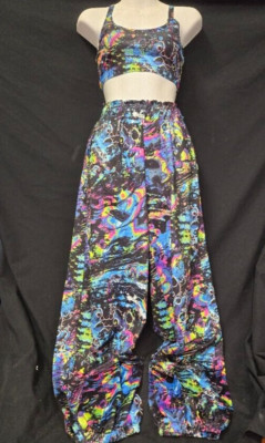 Harem Pants & top oil spill iheartraves | eBay