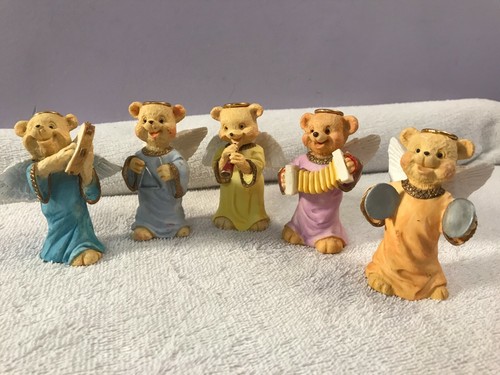 Christmas angel teddy babies set of 5 all playing instruments EX4826 | eBay