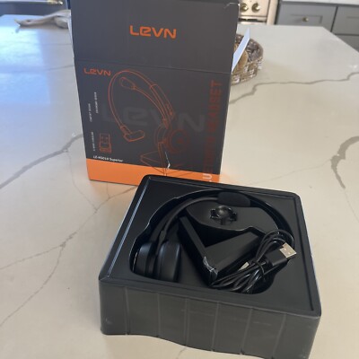 Levn LE-HS010 Black AI Noise Cancelling Ergonomic Design Bluetooth ...