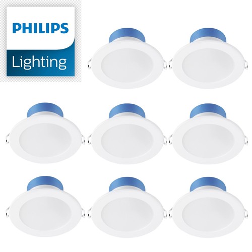 Philips 7.5W LED Downlights Dimmable 1/2/4/8 Pack IP 54 800lm 90cm Tri ...