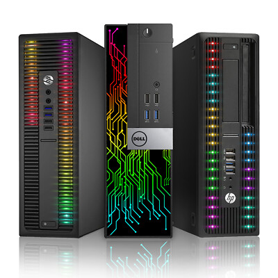 Desktop Computer Gaming PC RGB Nvidia GeForce GT1030 DDR5 AMD RX550 4GB ...