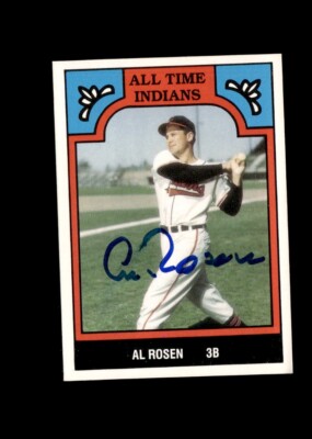 Al Rosen 1986 TCMA All Time Cleveland Indians authentic autographed ...