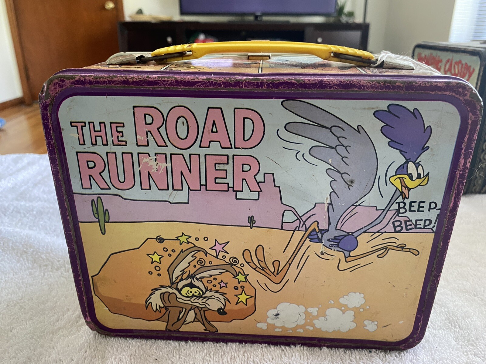 VTG THE ROAD RUNNER METAL LUNCHBOX HIGH GRADE C7 1969 | eBay