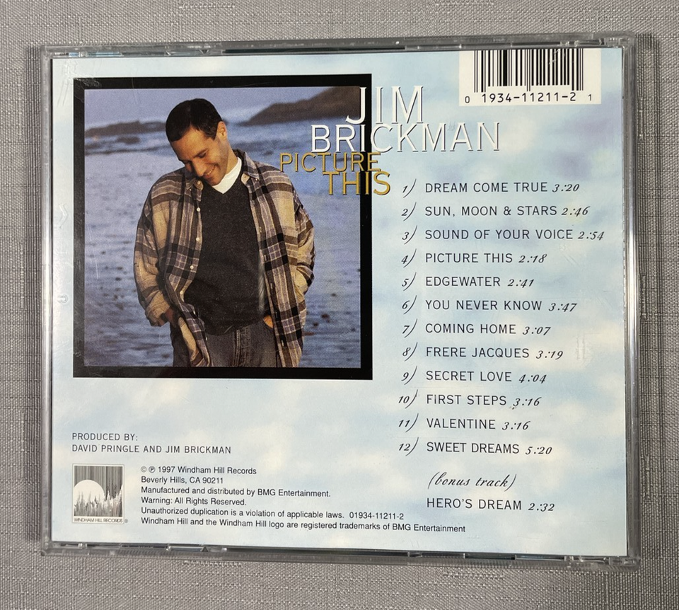 Jim Brickman – Picture This CD 1997 Windham Hill New Age Jazz | eBay