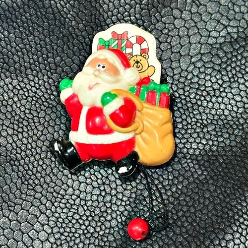Vintage Russ SANTA Claus Pull String Christmas Pin POP UP Toy Sack ...