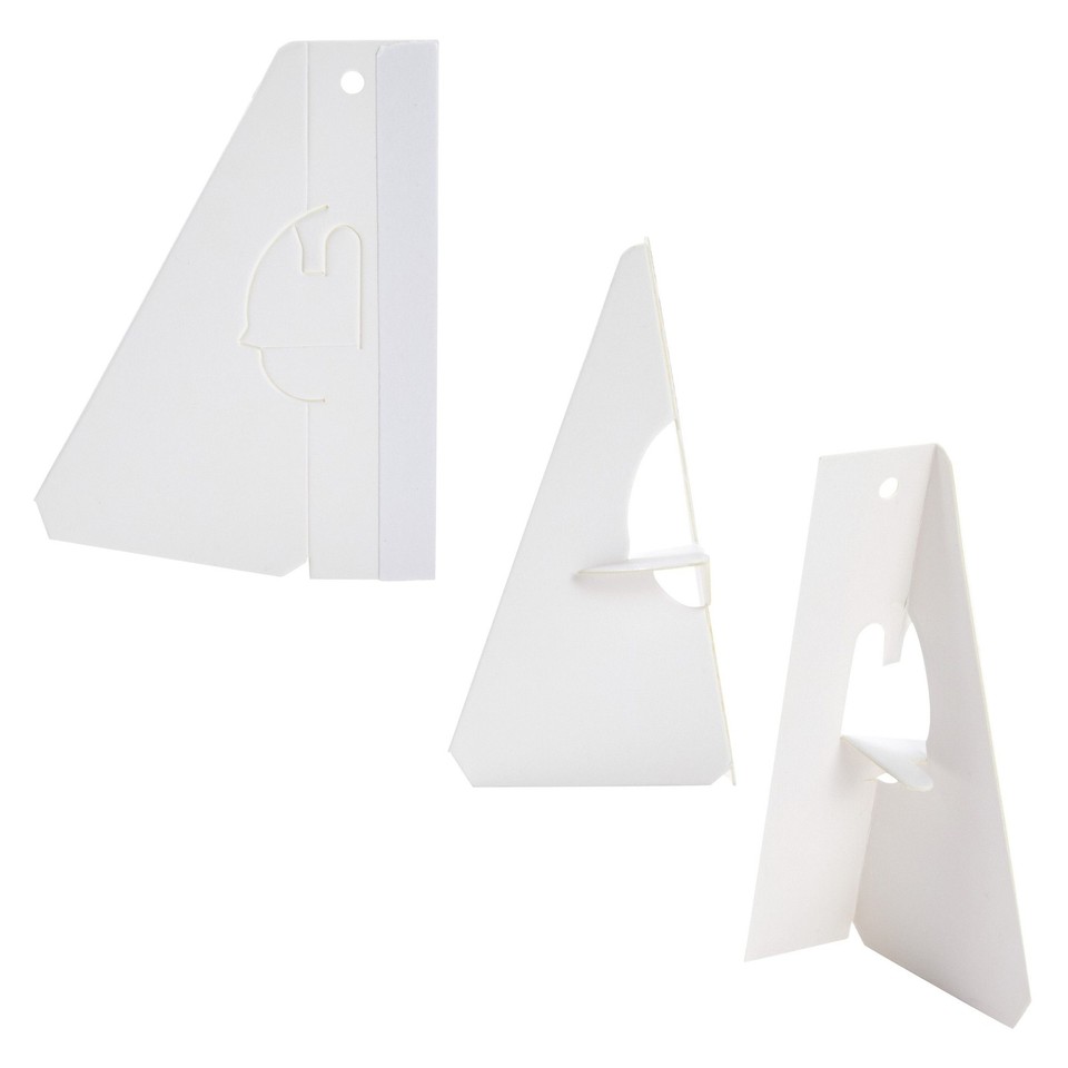 50 Pack Cardboard Easel Display Stand Plate Holders for Photo Dish Art ...