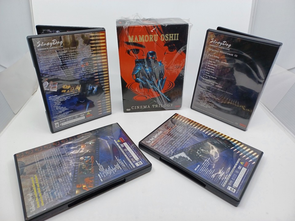 Mamoru Oshii Cinema Trilogy DVD 3 Movies & Stray Dog CD Soundtrack ...