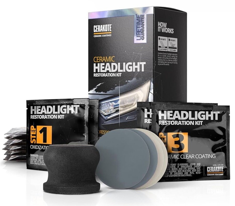 CERAKOTE Ceramic Headlight Restoration Kit 10 Wipe Kit, New ...