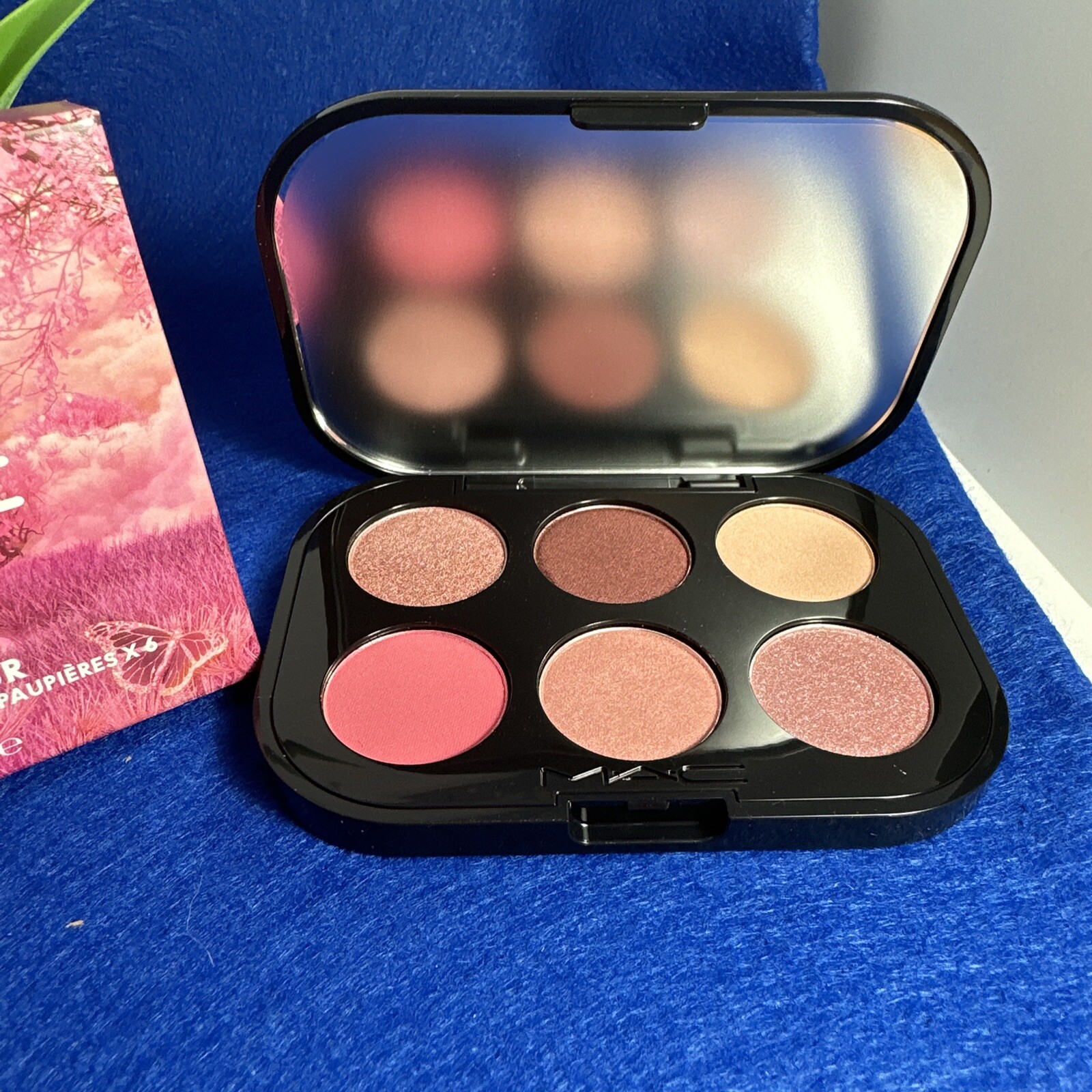 MAC Connect In Color Eye Shadow Palette - AUTHENTIC Rose Lens 6 Pallets ...