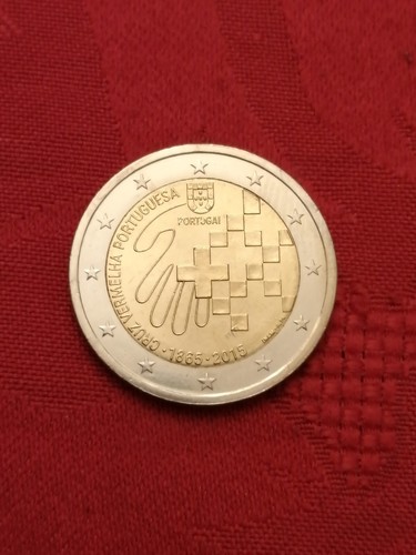 Pièce 2 Euros Portugal 2015 Neuve "Croix Rouge" RARE 500.000 Ex | eBay