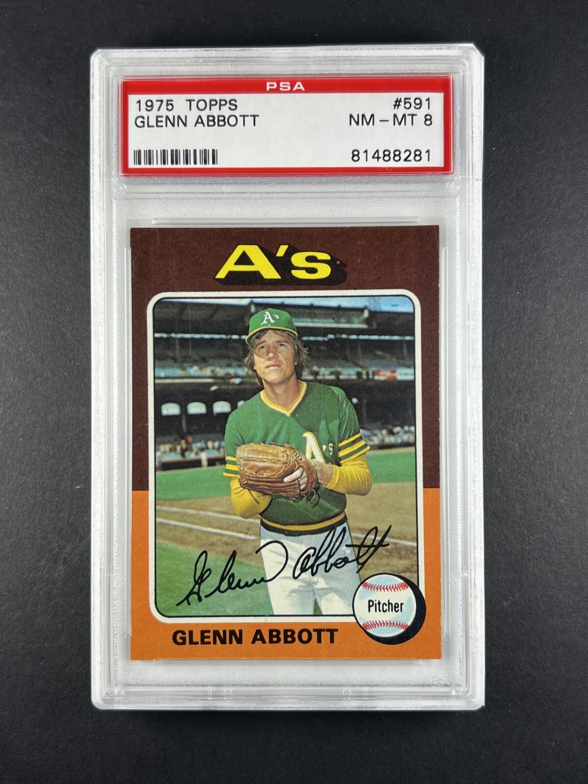 1975 TOPPS BASEBALL (LOT OF 2) #591 GLENN ABBOTT #509 DAVE HILTON PSA 8 MN-MT | eBay