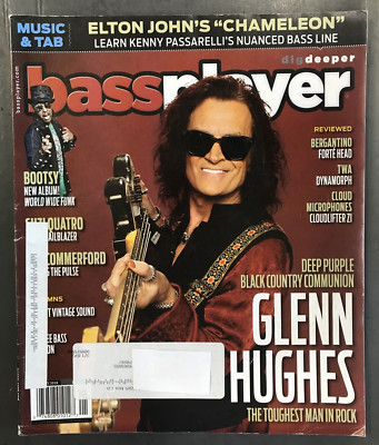 BASS PLAYER MAGAZINE-JULY 2018-GLENN HUGHES-BOOTSY COLLINS-SUZI QUATRO ...