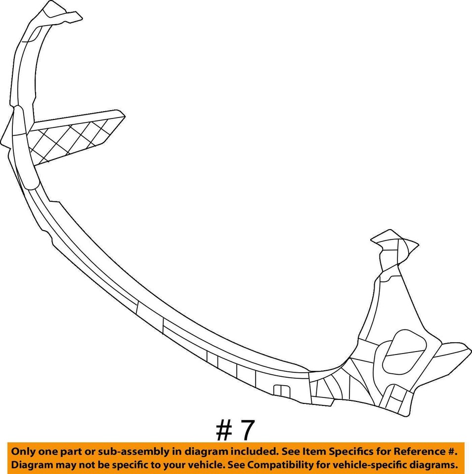 MERCEDES OEM 20-23 GLS450 Bumper Components-Center Mount 1678854502 | eBay