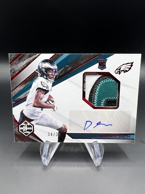 2021 Panini Limited Devonta Smith RPA 34/35! Eagles. Sick Patch. Invest ...