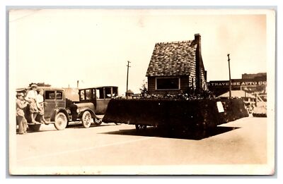 RPPC Boys on a Model T running board watching Parade floats | eBay