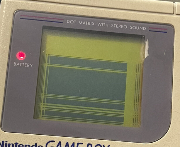 DAMAGED SCREEN Original Nintendo GameBoy DMG-01 Handheld Game Console ...