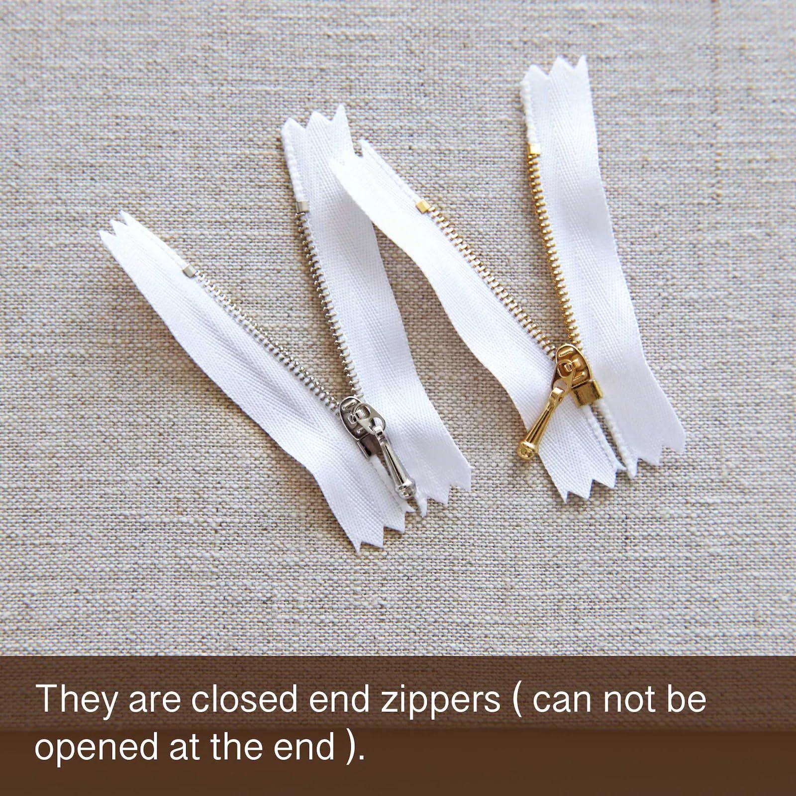 4cm/1.6" Super Tiny Closed End Zippers Micro Mini Zippers Doll Zippers ...
