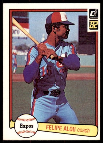 1982 Donruss Baseball Card Felipe Alou Montreal Expos #650 | eBay