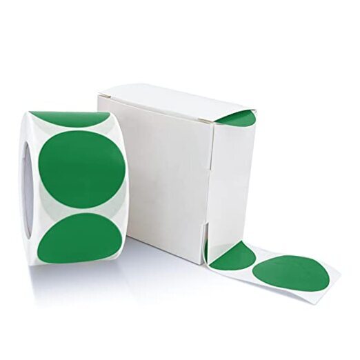 Round Stickers 1 Inch Circle Labels with Dispenser Box Color 1 ...