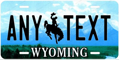 Wyoming 2010 State Style Personalized License Plate Tag For Auto ATV ...