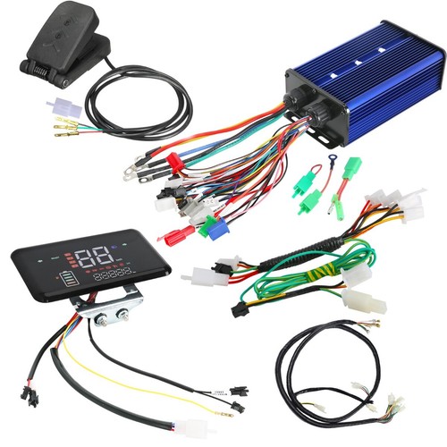 48V 72V 84V 60A 350W-3000W Brushless Motor Controller Display Go Kart ...