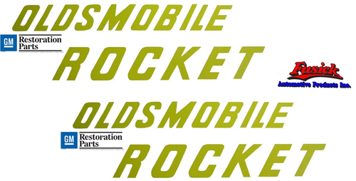 1952-1956 Olds 88 98 Super Fiesta 'Oldsmobile Rocket' Valve Cover Decal ...