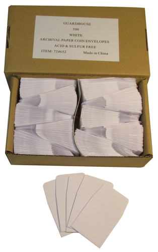 500 Paper Coin Envelope, White | eBay
