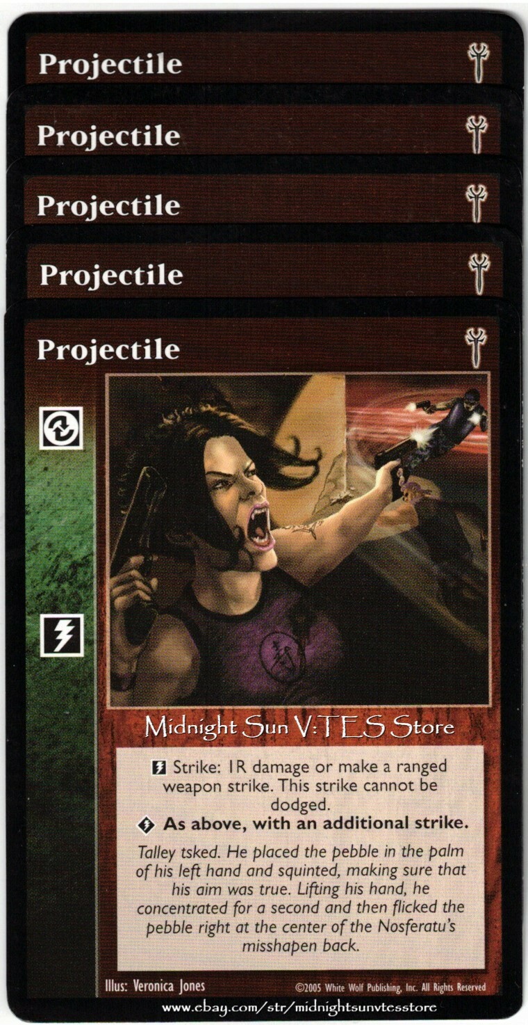 Projectile x4 + 1 Legacies of Blood V:TES VTES Vampire CCG | eBay