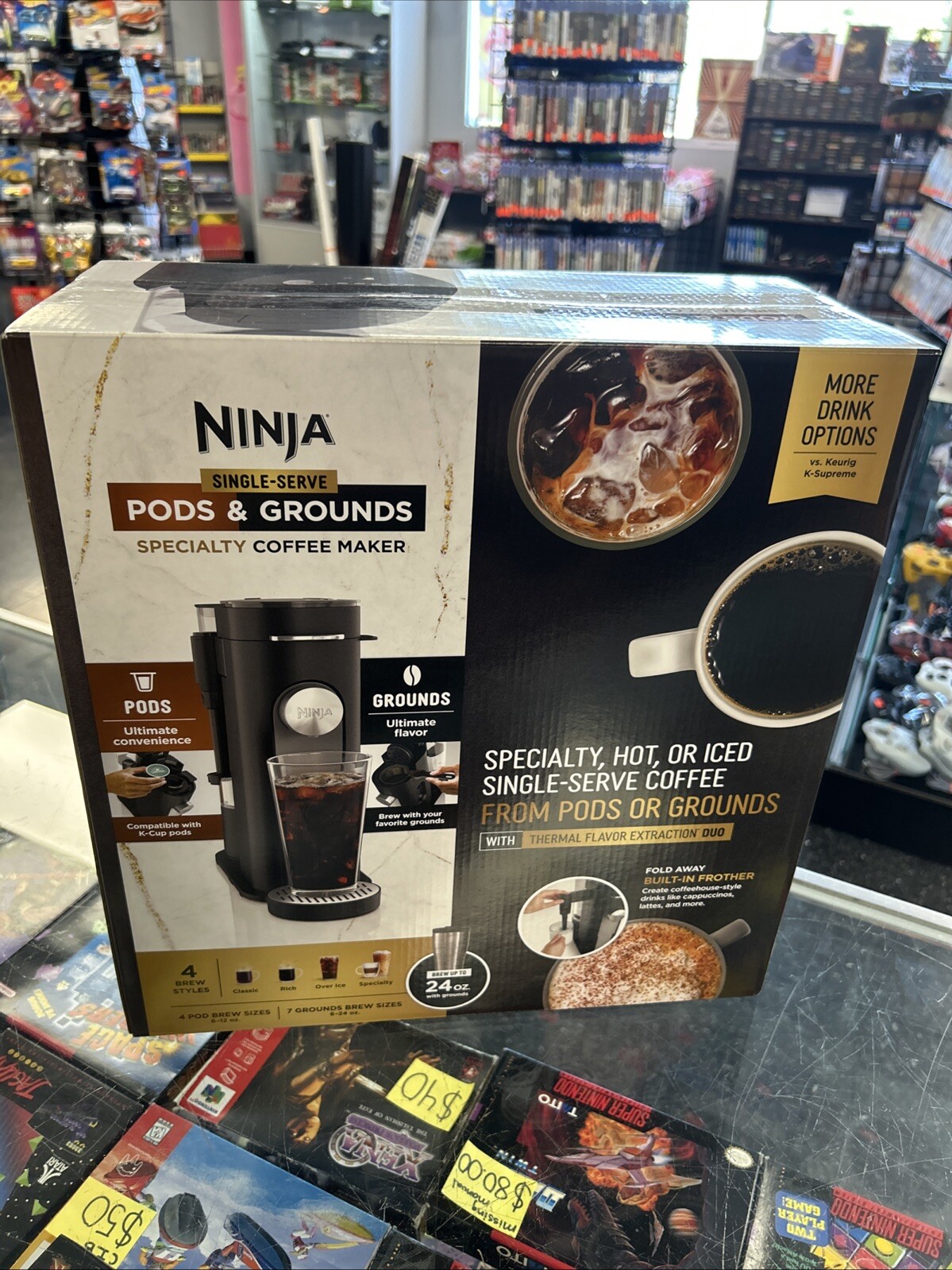 Ninja PB051 Pod & Grounds Specialty Single-Serve Coffee Maker for sale ...