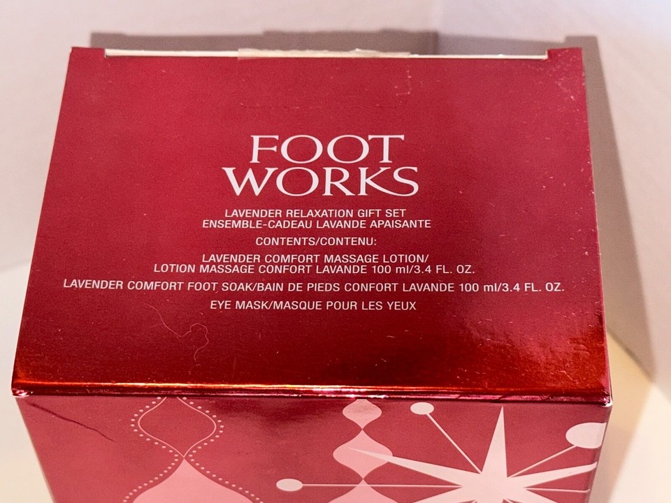 NEW Sealed Avon Foot Works Lavender Relaxation Gift Set Massage Lotion ...