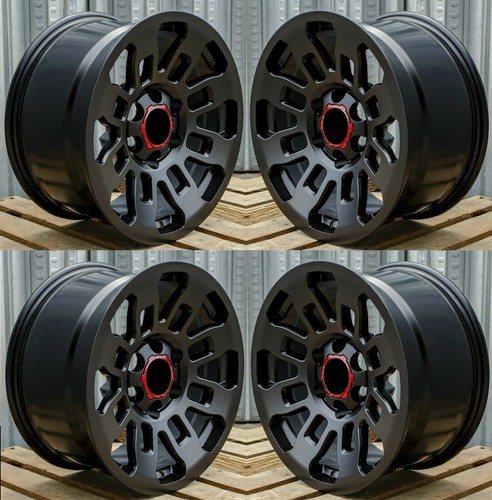 17" Wheels Fit Toyota 4Runner Tacoma GX470 FJ 17x8 6x139.7 Matte Black ...