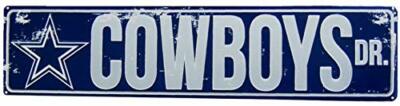 Signs 4 Fun SSNFL03 Dallas Cowboys Street Sign, Blue | eBay