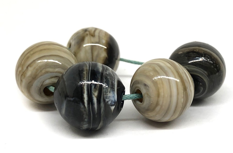 Handmade Hollow Lampwork Glass Beads From Murano OOAK Tamara Yarilo ...