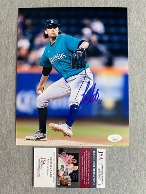 SEATTLE MARINERS- LOGAN GILBERT AUTOGRAPH 8x10 ACTION PHOTO JSA AS93307 ...