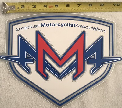 AMA (American Motorcyclist Association) Large Old Style Logo Sticker ...