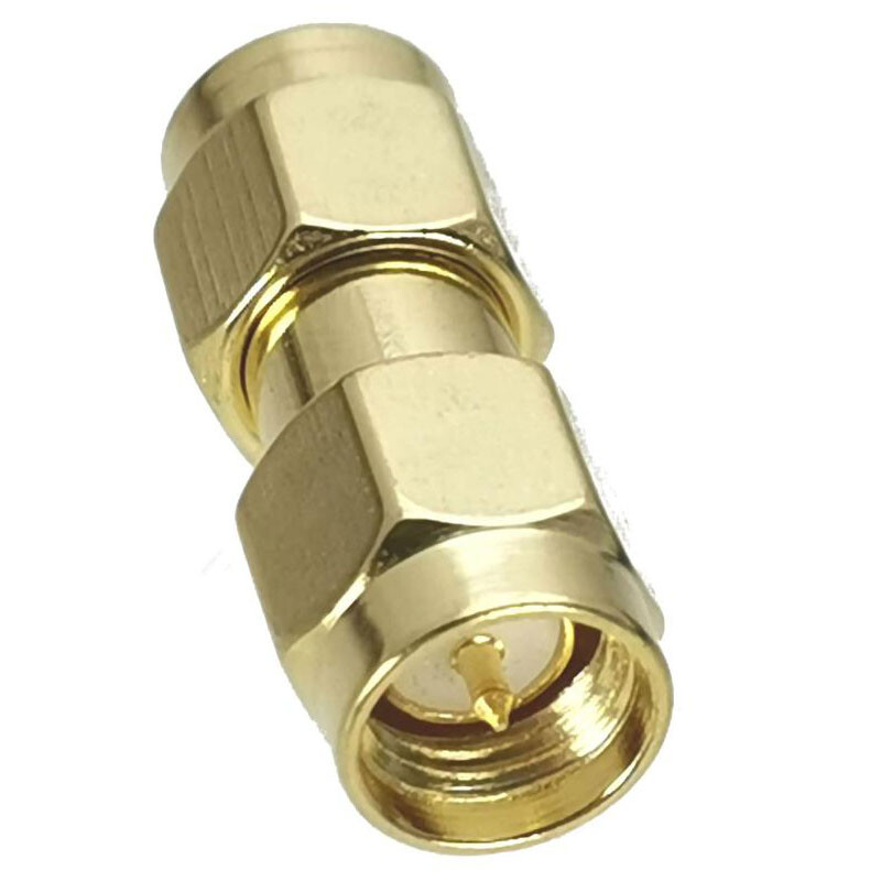 SMA Male to Male Plug RF Coaxial Converter Straight Connector Adapter ...