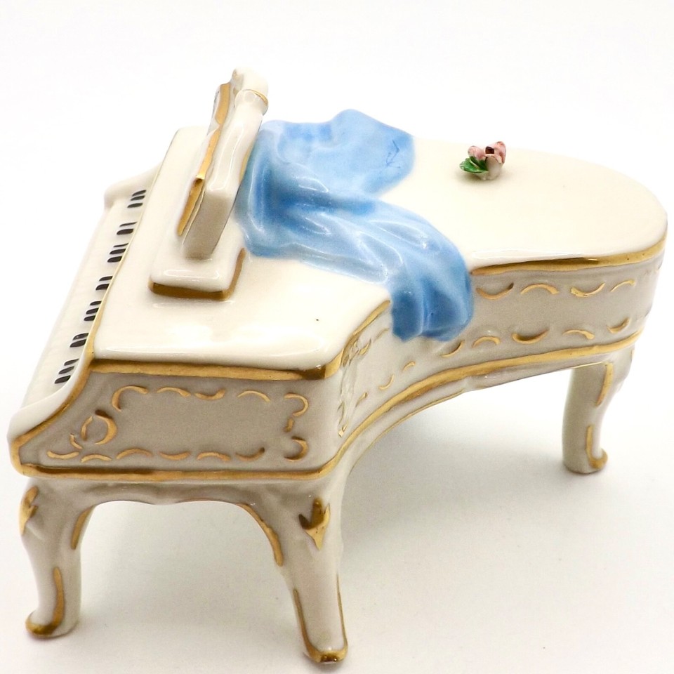 Frankenthal Wessel Handgemalt Dresden Germany Piano Figurine Miniature ...