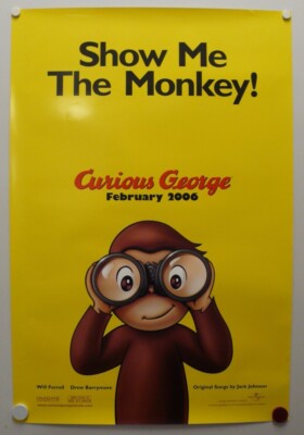 CURIOUS GEORGE 2005 Will Ferrell, Drew Barrymore, Billy West-One Sheet ...