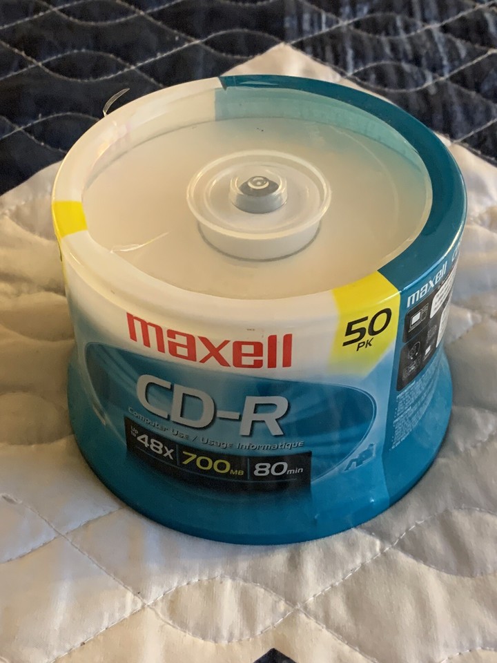 MAXELL CD-R 48X 700 MB 80 MIN 50 PK NEW | eBay