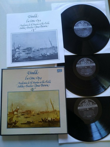 Vivaldi La Cetra Op 9 Jona Brown Decca 1978 Box 3 X LP + Libretto 12 ...