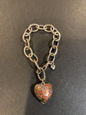 Brighton POWER OF PINK Heart POP Enamel Locket Bracelet | eBay