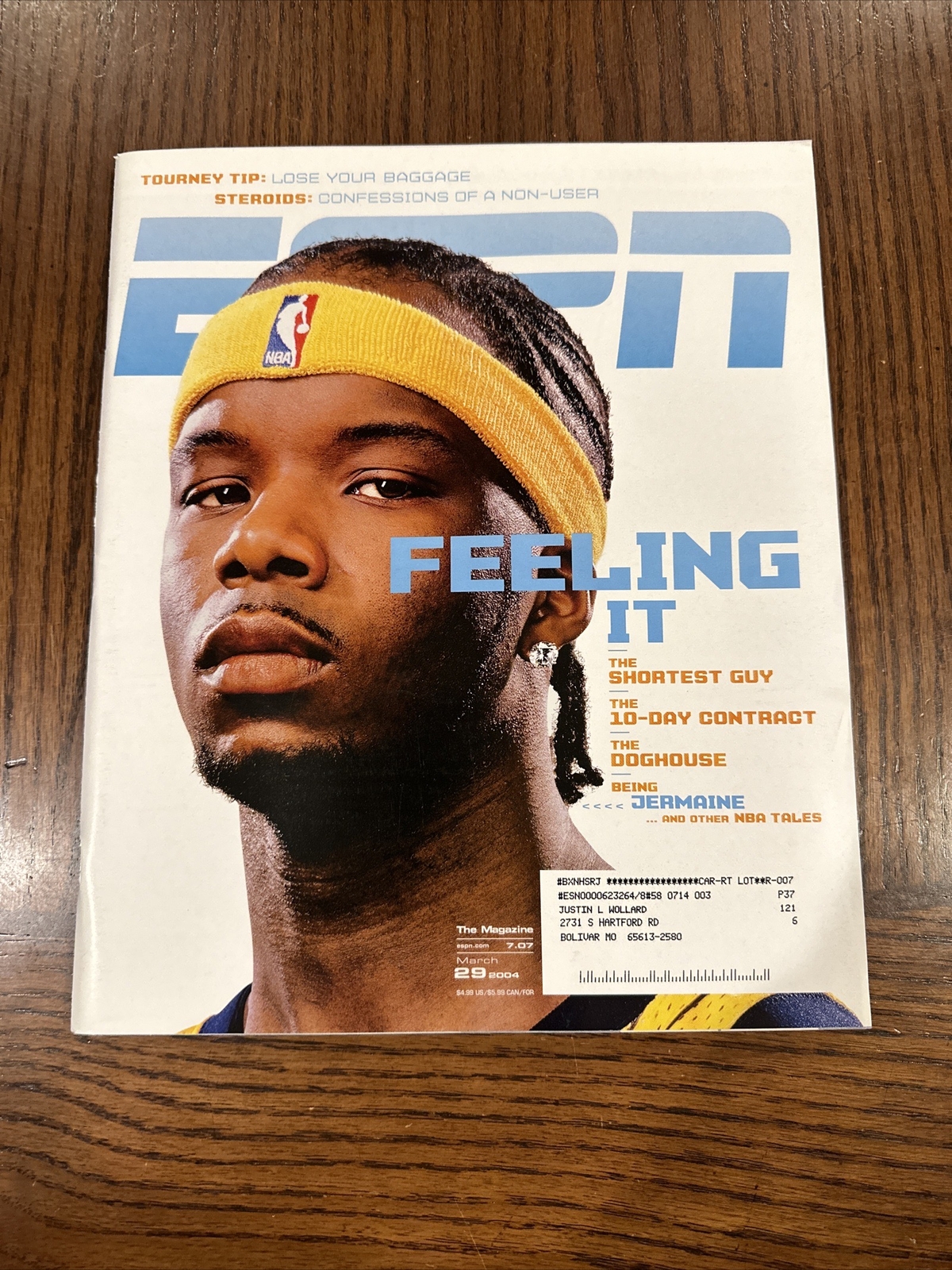 JERMAINE O'NEAL March 29, 2004 ESPN THE MAGAZINE | eBay