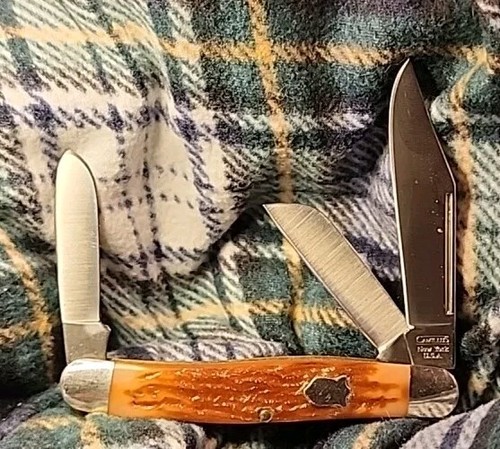 VINTAGE CAMILLUS #67 STOCKMAN 3 BLADE POCKET KNIFE MADE IN NEW YORK ...